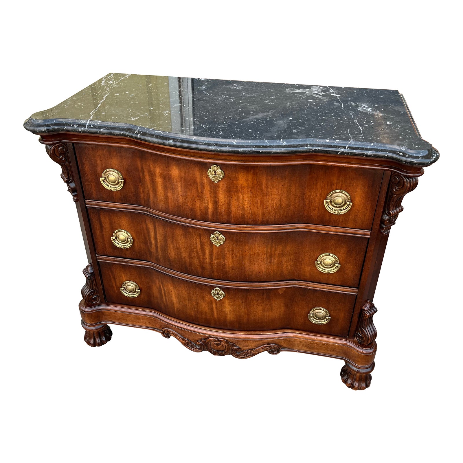 Marble-Top Chest by Bernhardt | Chairish
