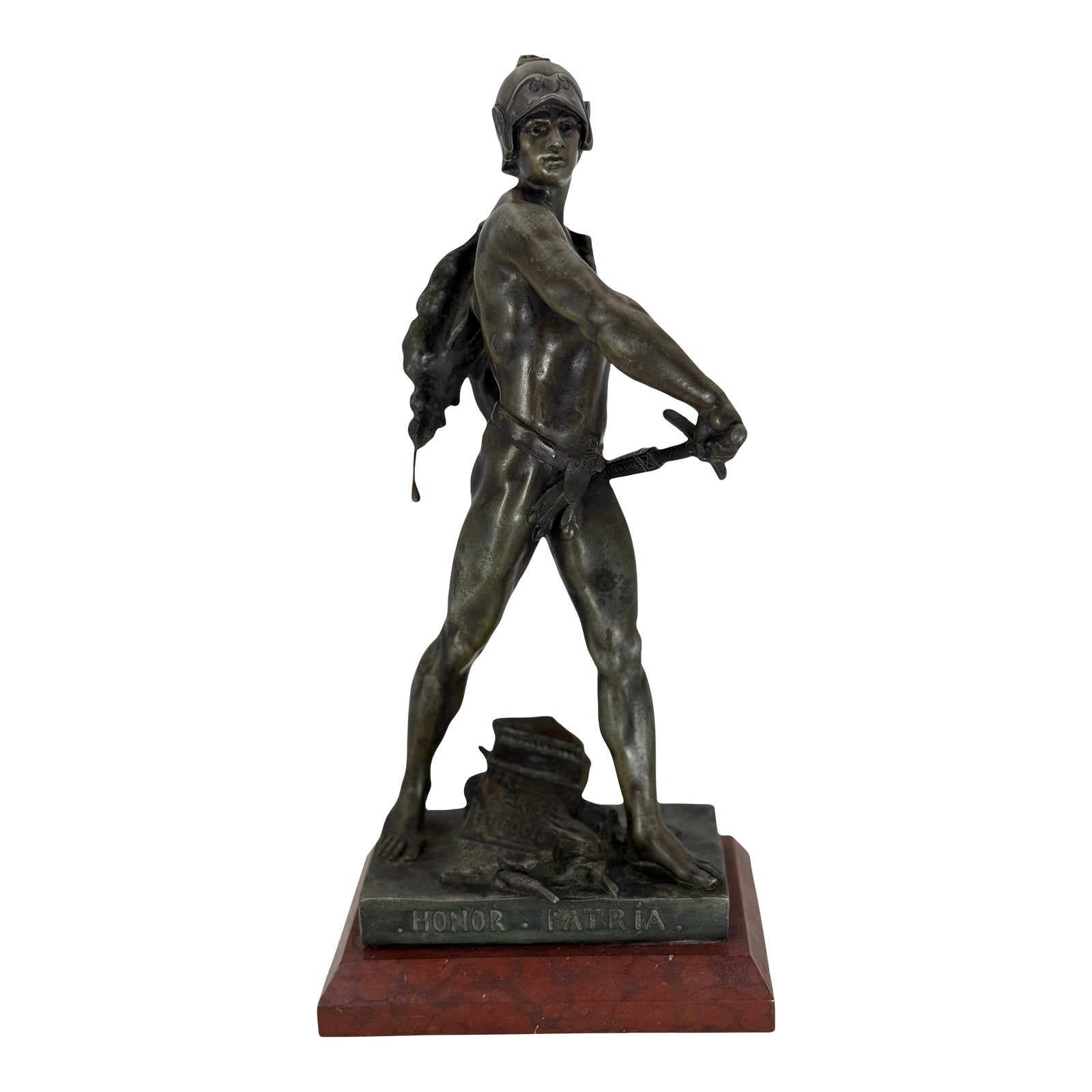 Mid 19th Century Émile Picault Bronze Sculpture – "Honor • Patria ...