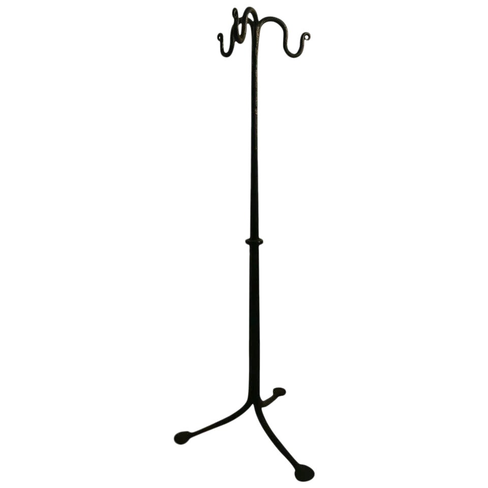 Hand Wrought Iron Fireplace Tool Stand | Chairish