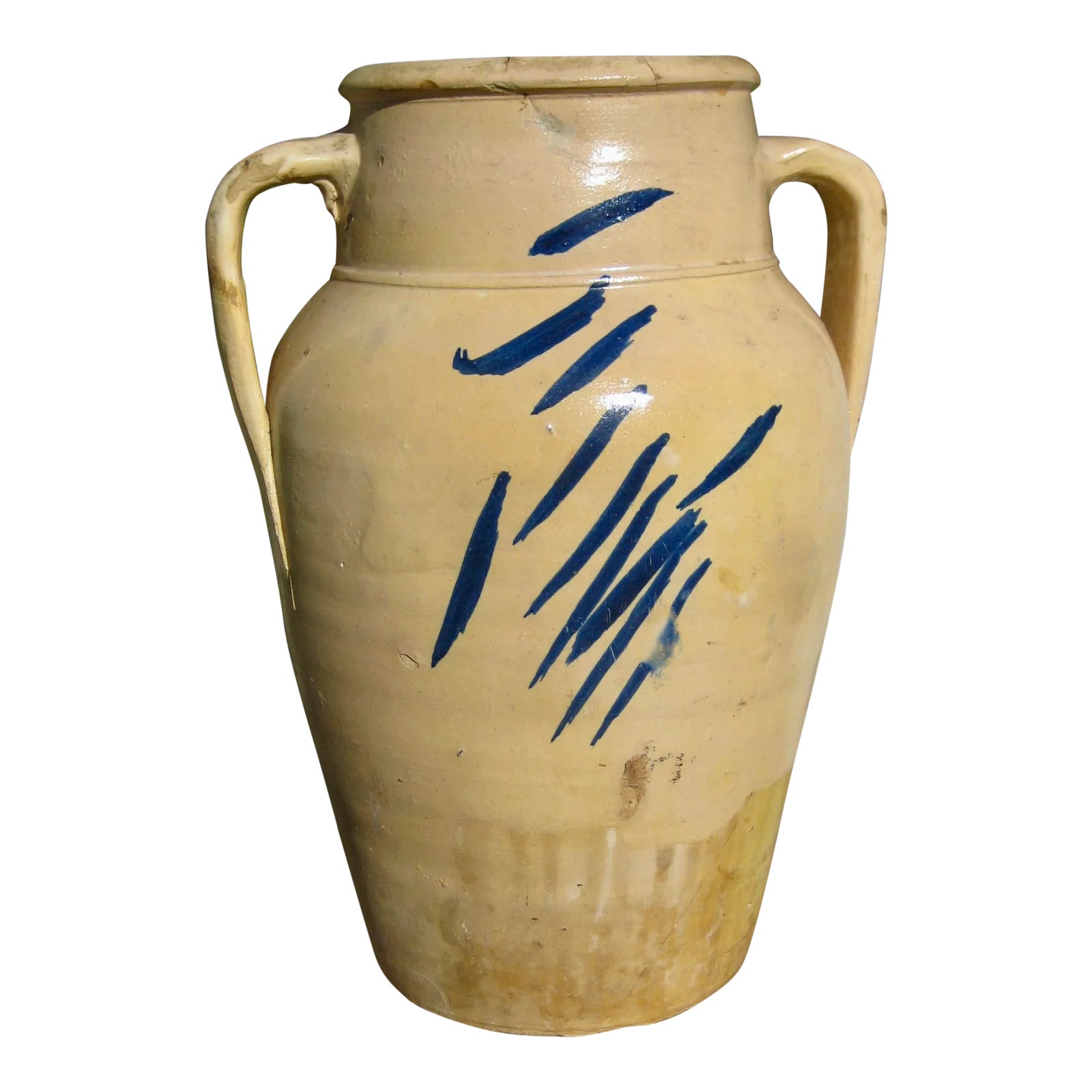 19th Century Italien Rustic Country Grease Pot | Chairish