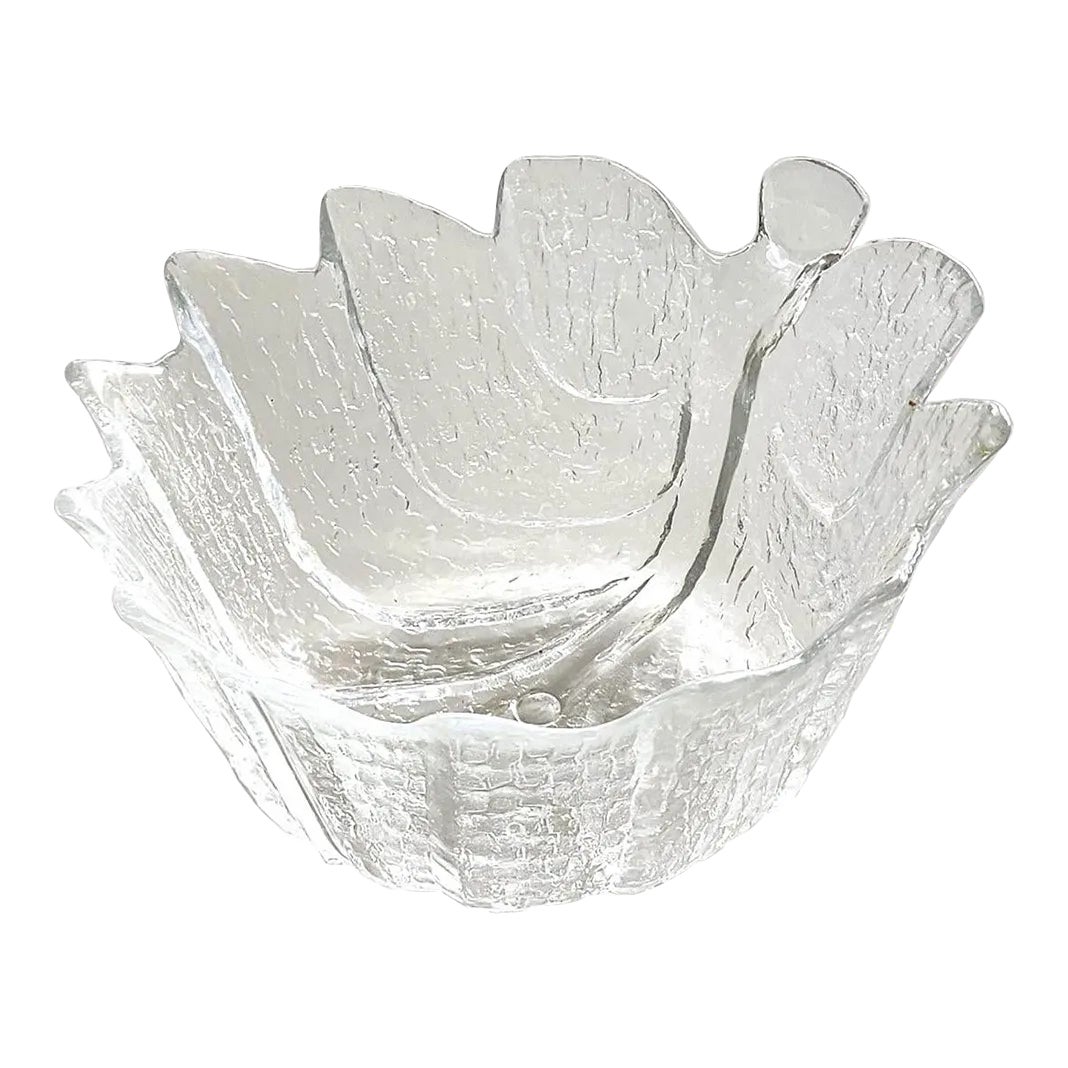1970s Orrefors Crystal Bowl in Eden Pattern | Chairish
