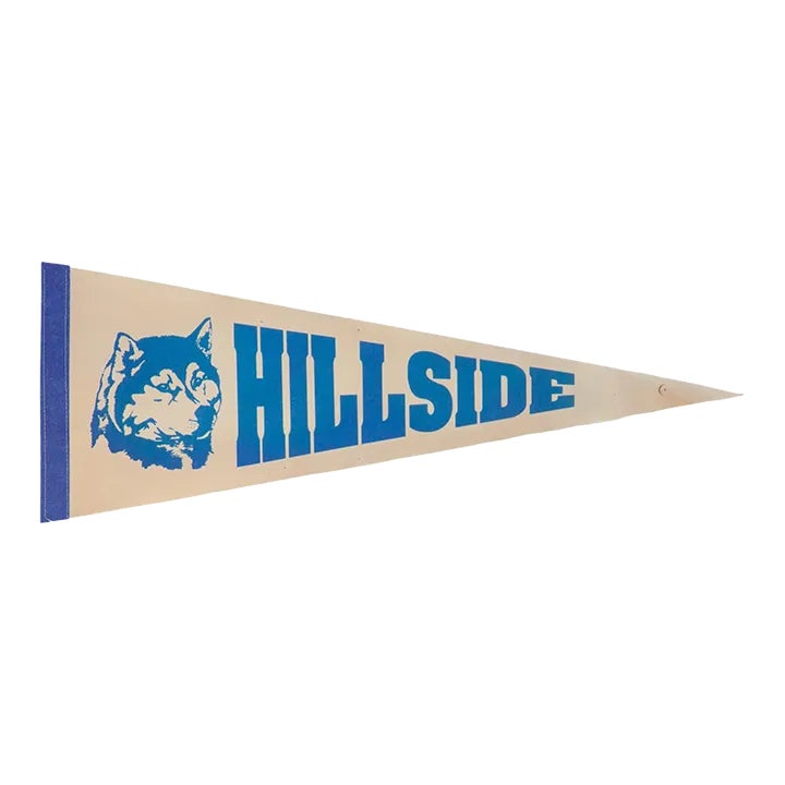 Hillside Huskies Felt Flag Pennant | Chairish