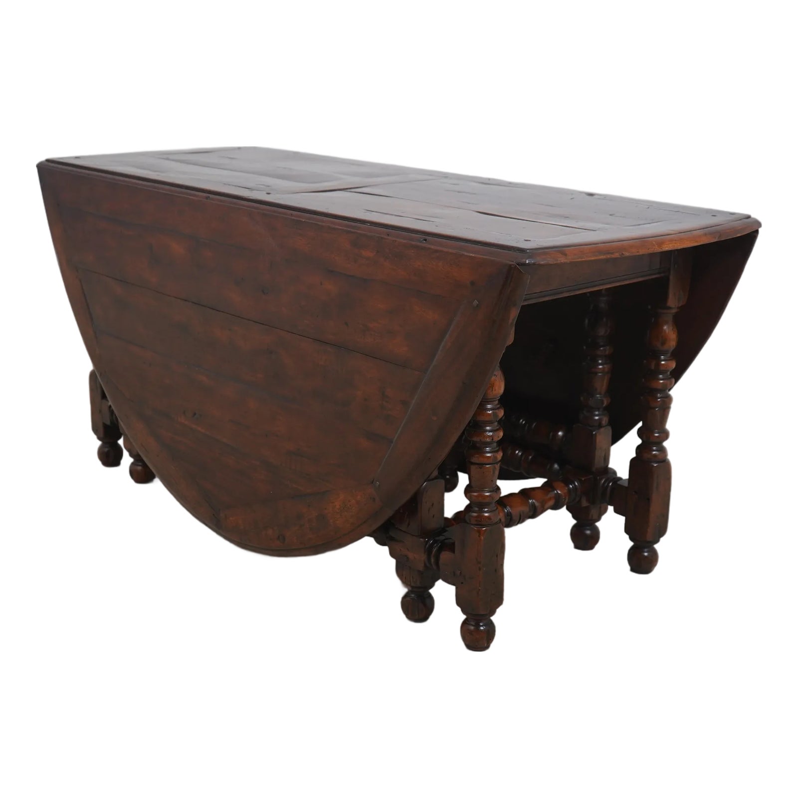 Theodore Alexander Large Gate Leg Drop Leaf Dining Table | Chairish
