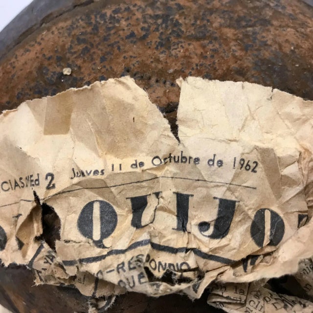 1920s Distressed Leather Soccer Medicine Ball | Chairish