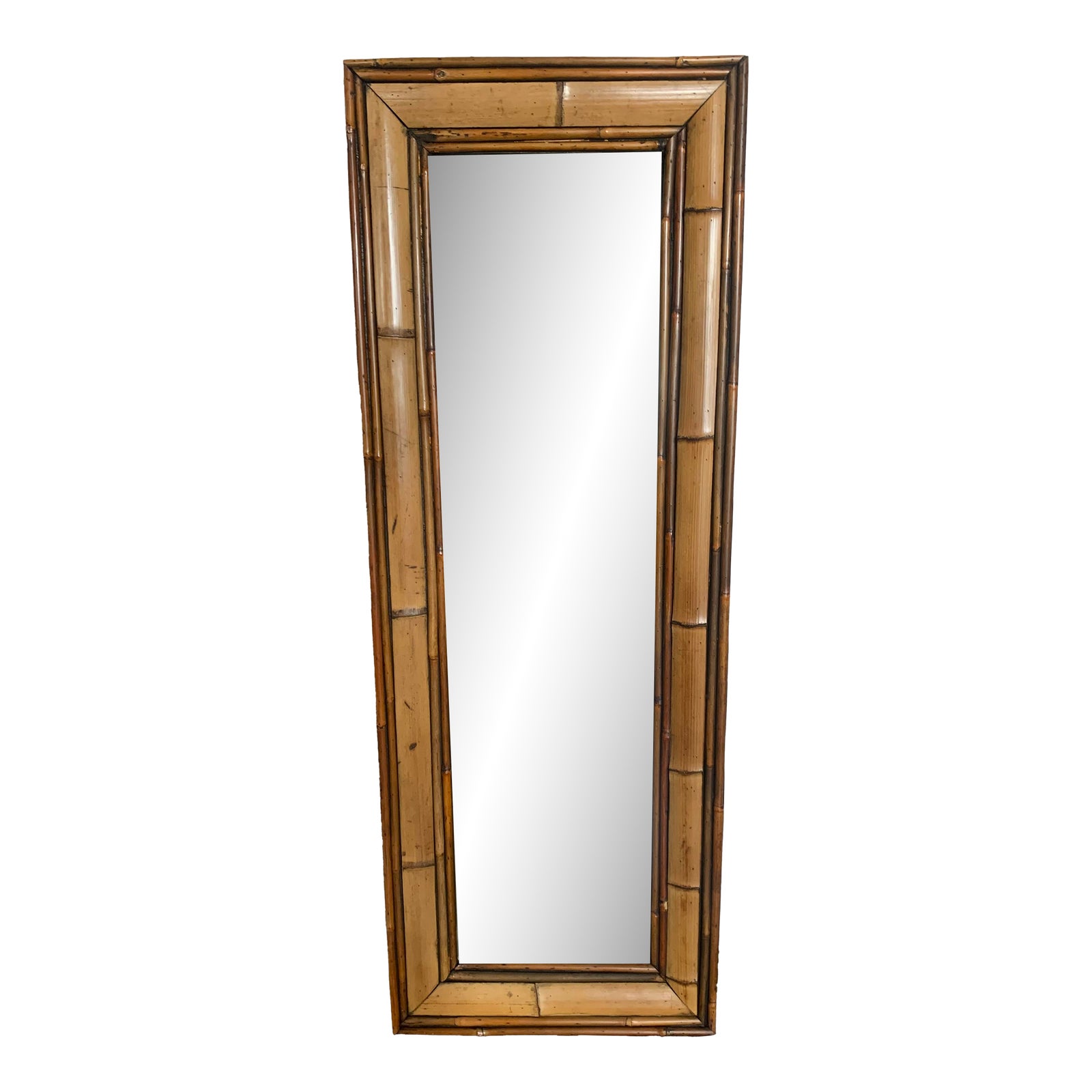 Vintage Bamboo Wall Mirror | Chairish