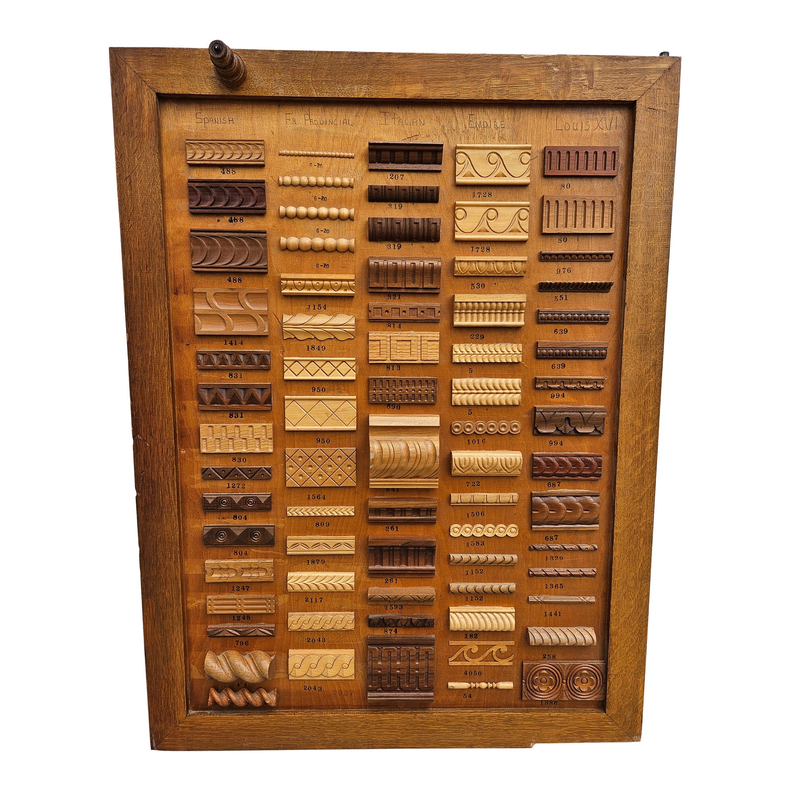 Mercantile Architectural Wood Molding Trim Display (Panel D) | Chairish