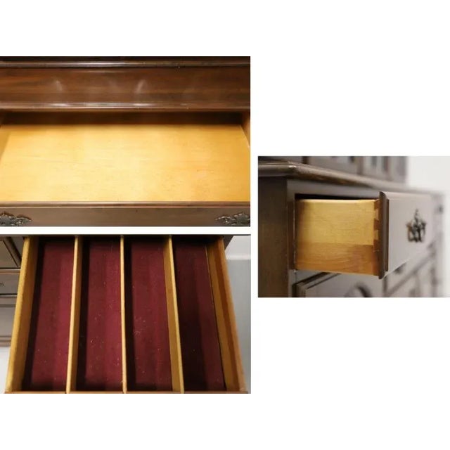 Ethan Allen American Traditional Cherry China Cabinet | Chairish