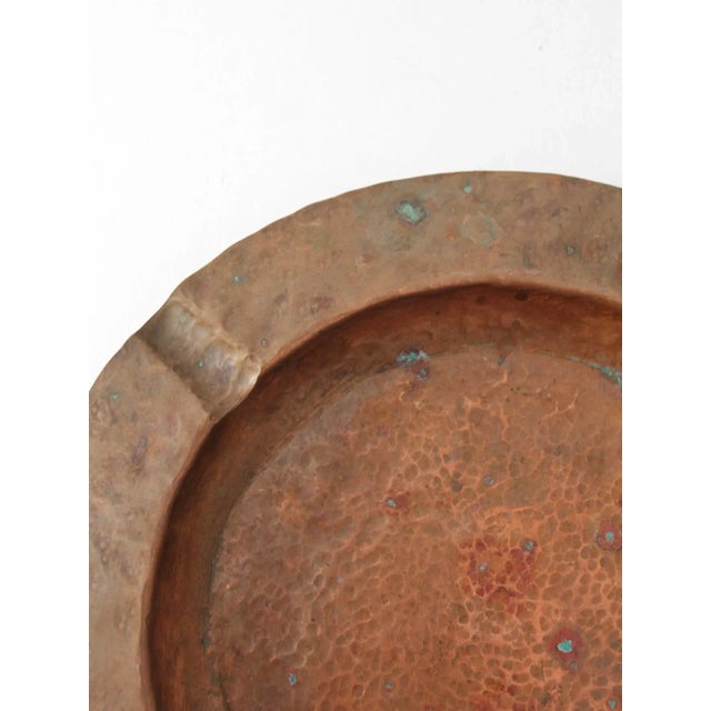 Vintage Hammered Copper Ashtray | Chairish