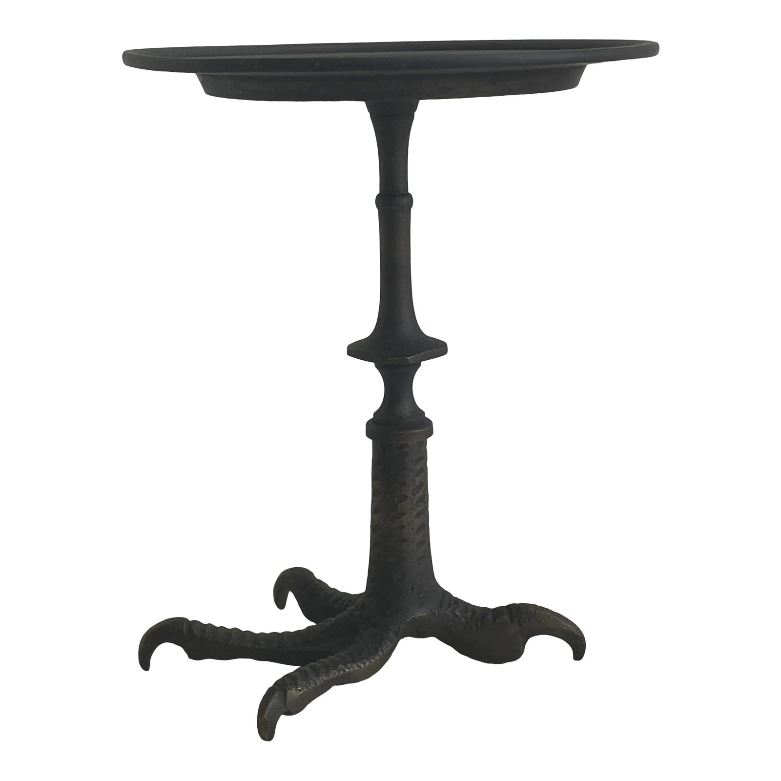 Cast Iron Crowfoot Candle Holder | Chairish