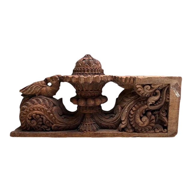 18th Century Antique Hardwood Indian Temple / Chariot Architectural ...