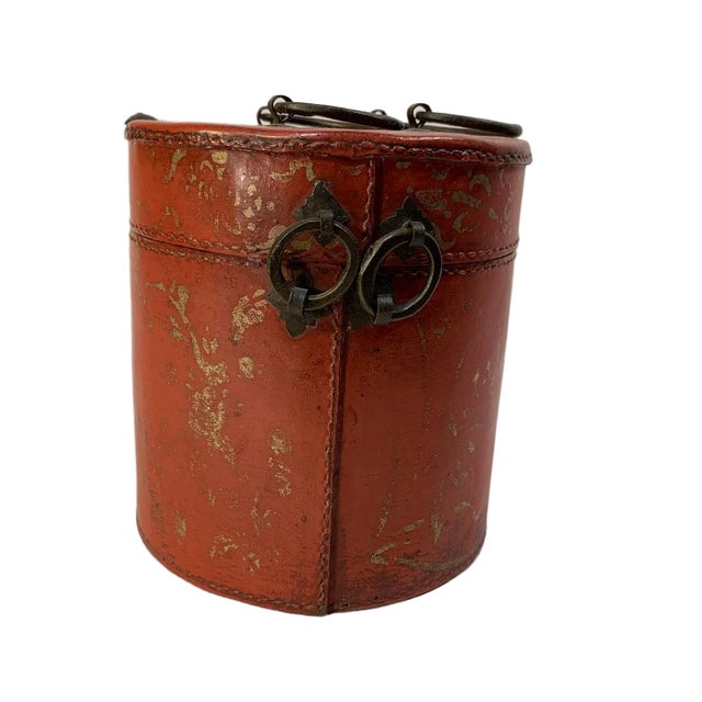 Late 19th Century Shanxi Provence Chinese Red Lacquered Leather Teapot ...