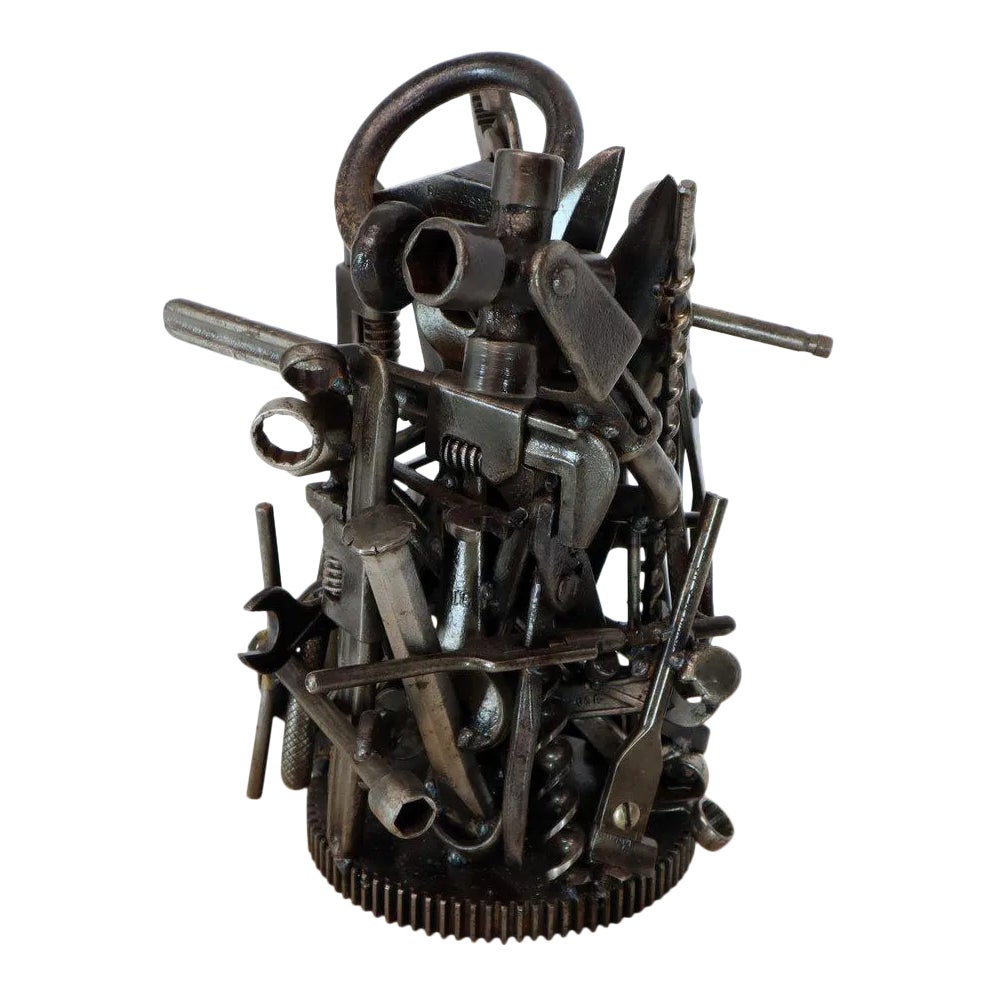 Modern Complex Tools Group Sculpture Welded Tools | Chairish