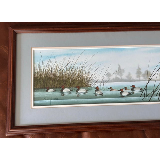 Canvasback Duck Watercolor Landscape by American Artist Craig Peterson ...