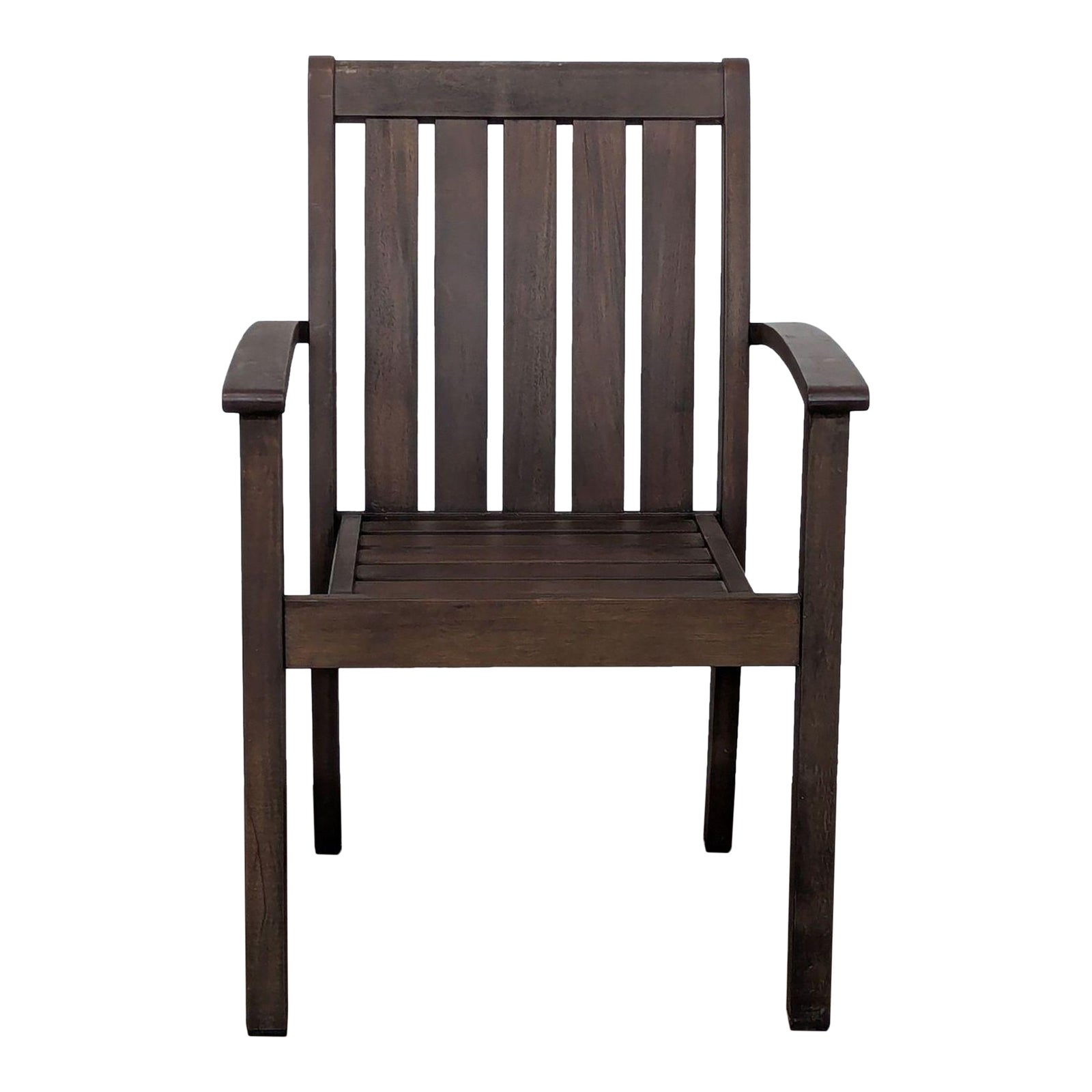 Pottery Barn Chatham Mahogany Outdoor Chair | Chairish