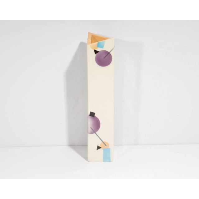 1982 Postmodern Ceramic Vase Signed by Rita Duvall | Chairish
