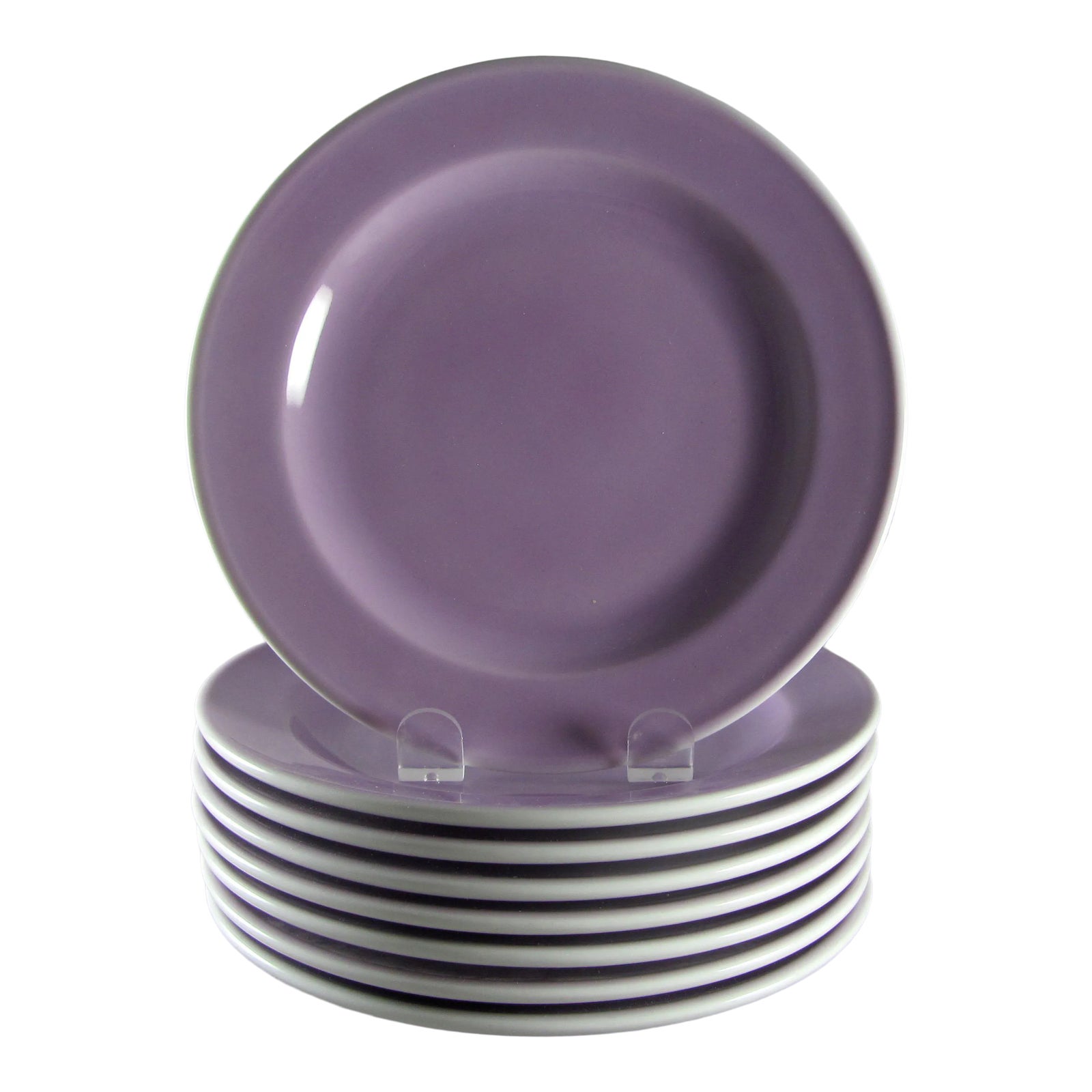 Schonwald Dibbern Germany Solid Color Lilac Purple Dessert Salad Plates ...