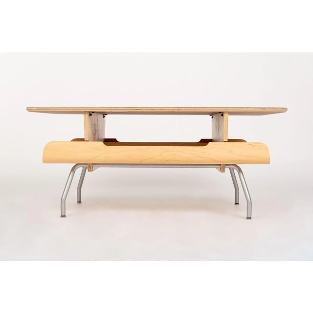 Mid Century Style Plywood Coffee Table by Herman Miller 2000s | Chairish