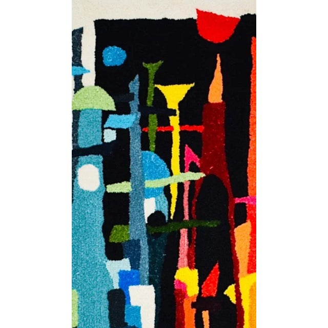 Vintage Mid Century Danish Modern Rya Evelyn Ackerman Era Hand Tufted ...