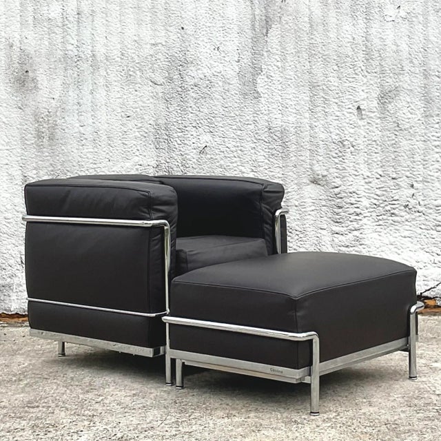 Vintage Italian Contemporary Cassina Lc2 Petite Modele Corbusier ...