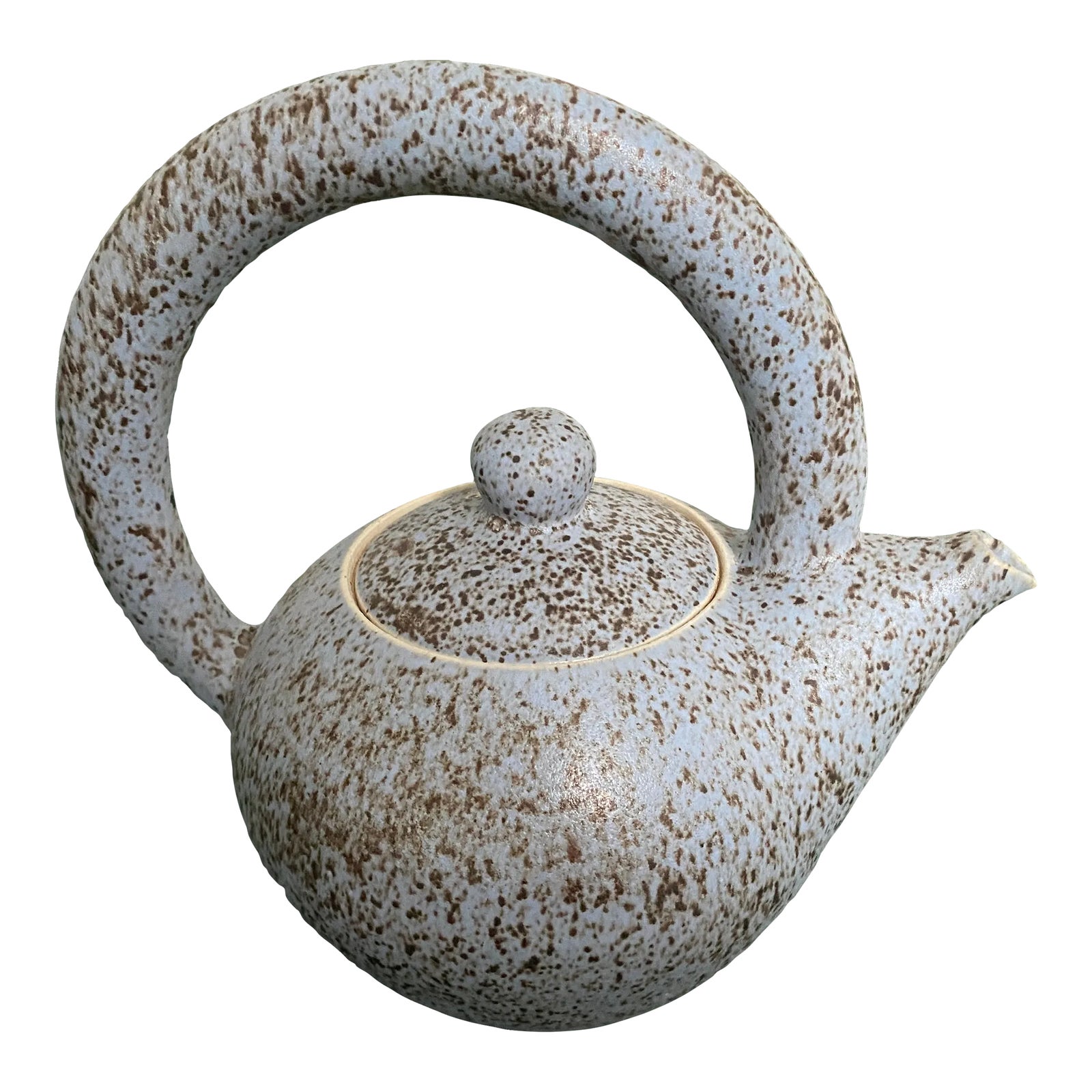 1980s Asian Pottery Tea Pot | Chairish