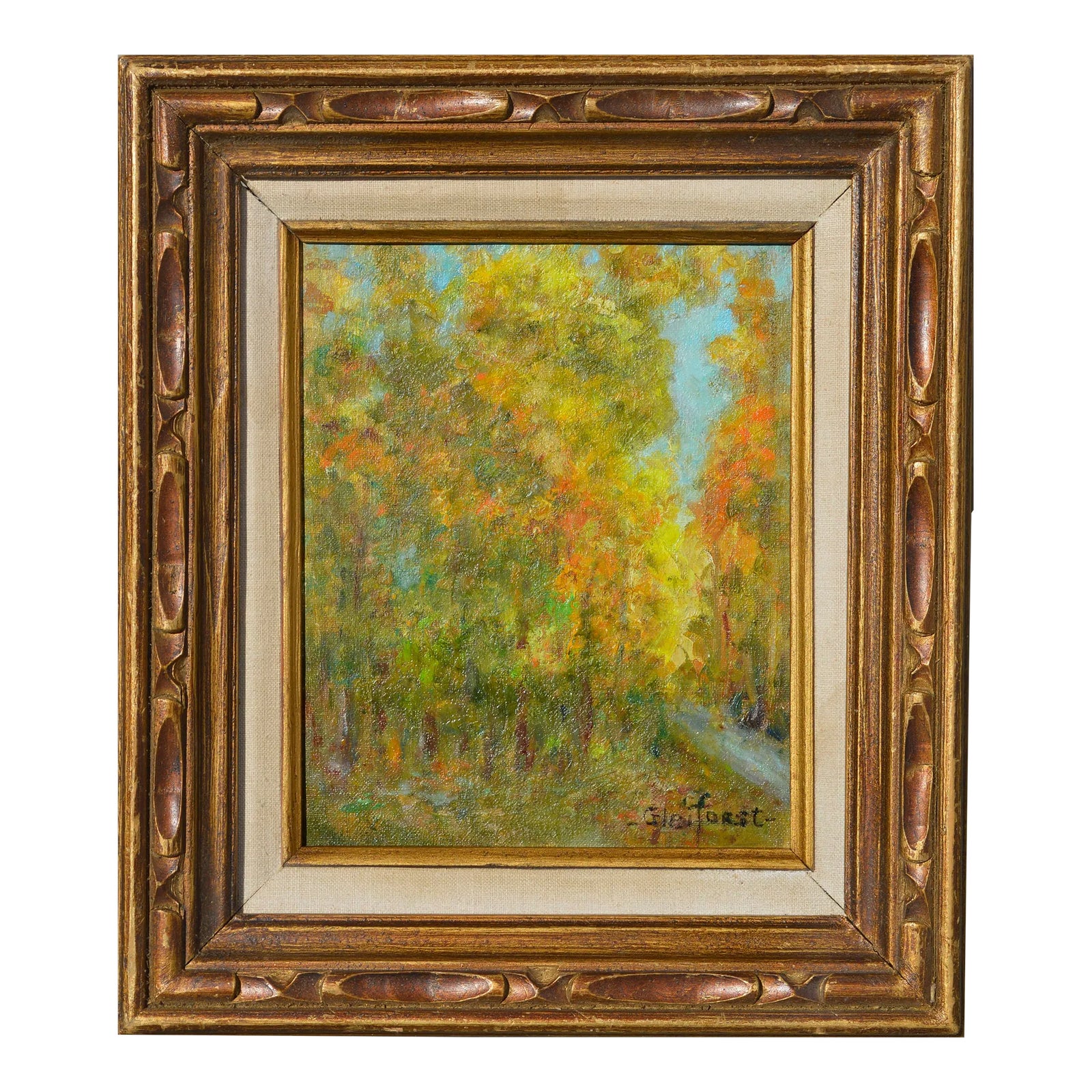 Mid 20th Century Autumn Trees Landscape Painting by Helen Enoch ...