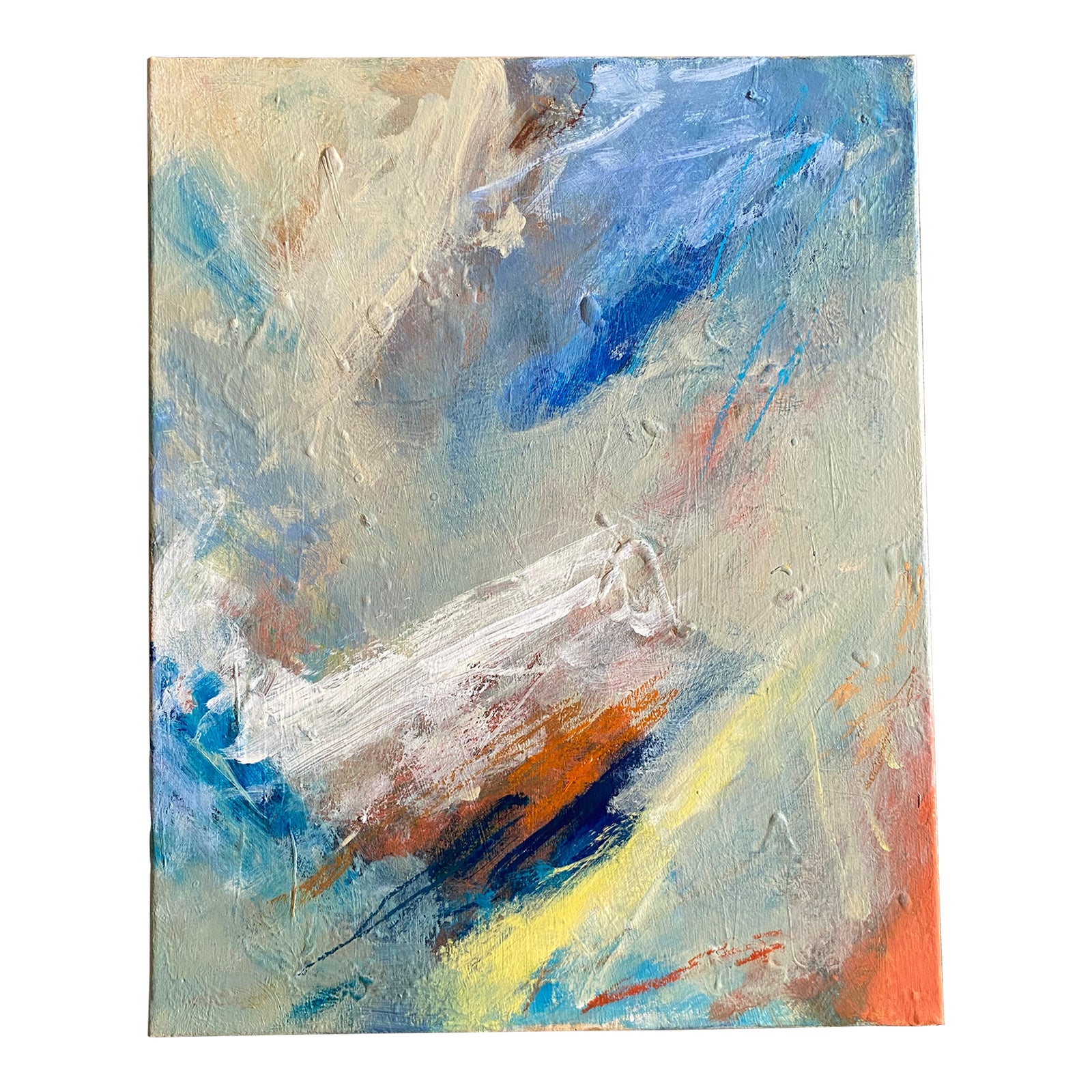 “Seaside” Abstract Expressionist Painting 2024 | Chairish