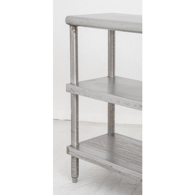 Industrial Stainless Steel 3-Tier Work Table | Chairish