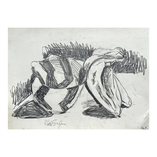 1980s Richard Snyder Abstract Still Life Drawing | Chairish