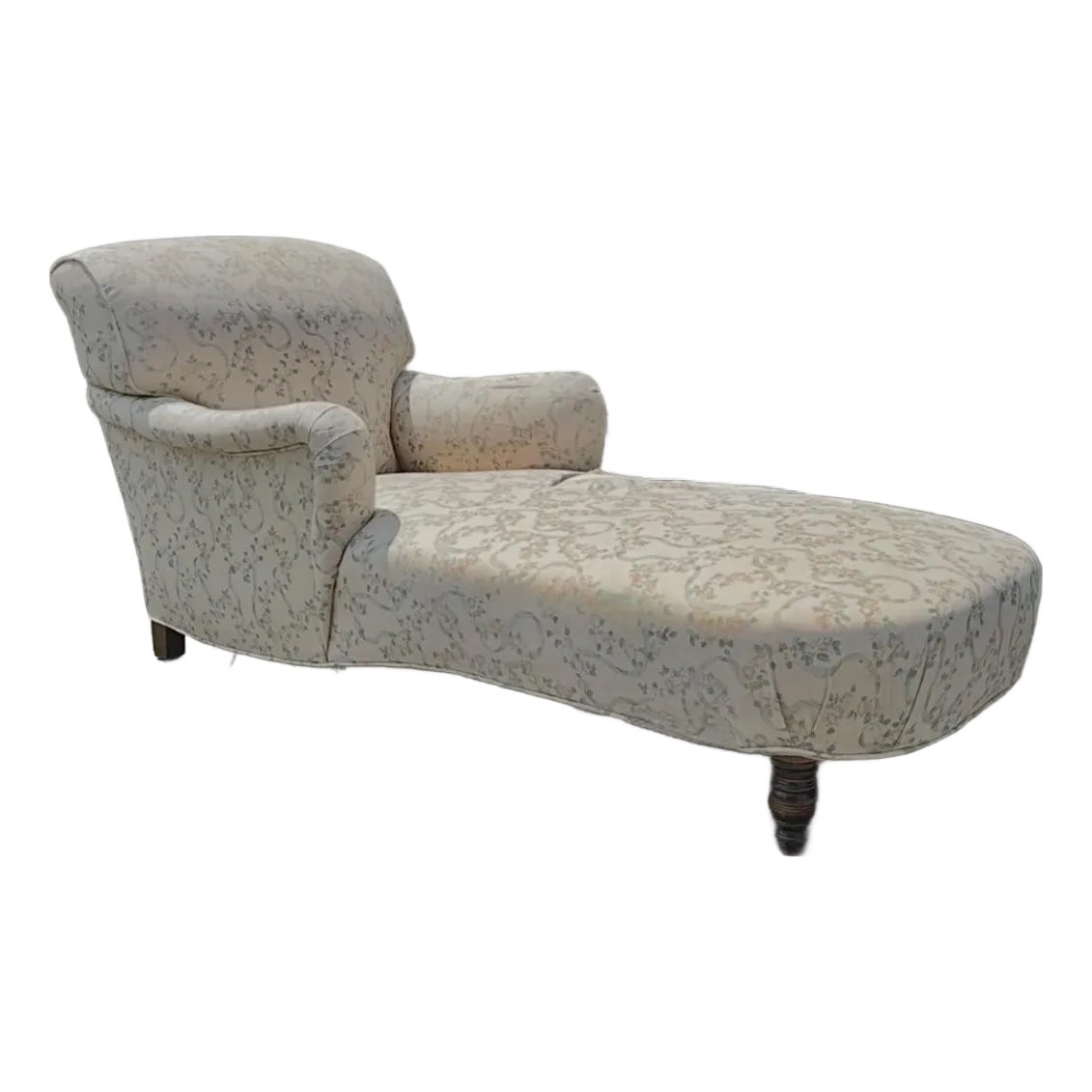 George Smith Standard Arm Chaise | Chairish
