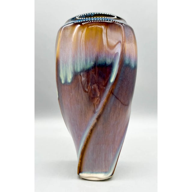 Contemporary Bill Campbell Studio Pottery Vase Signed | Chairish