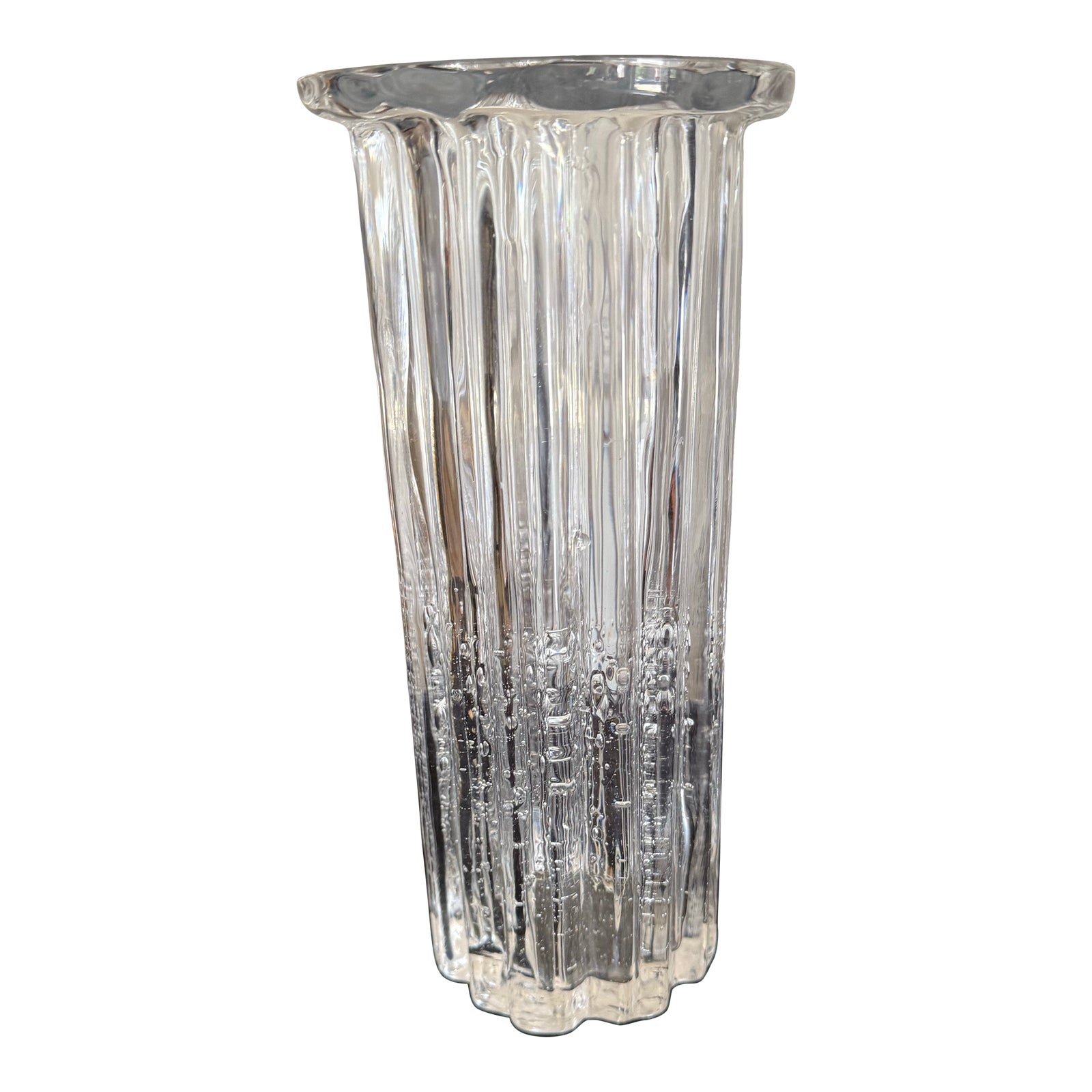 Mid 20th Century Controlled Bubble Ice Vase by Tapio Wirkkala for ...