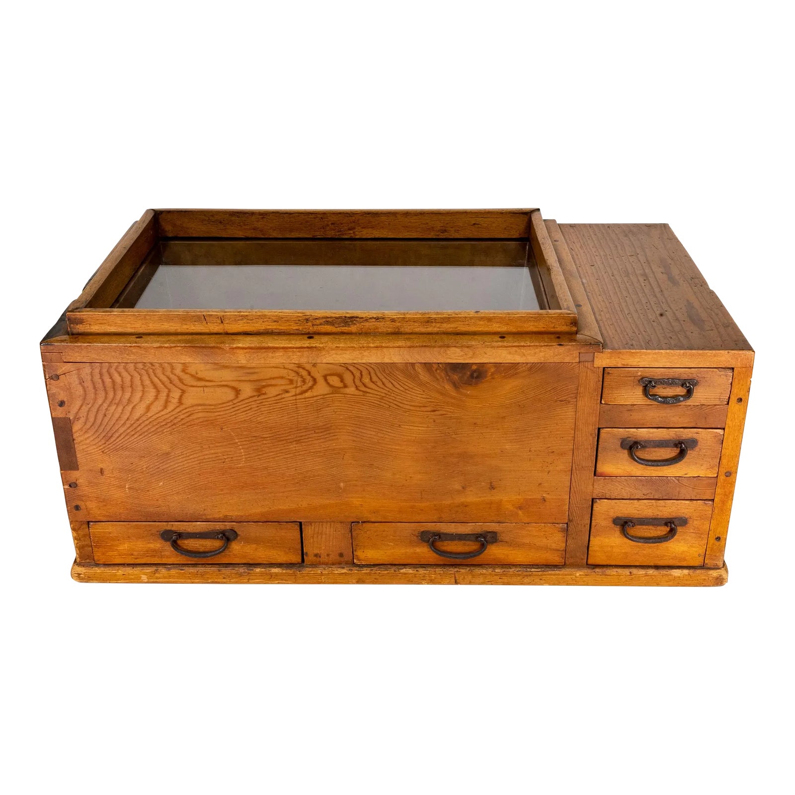 Late 19th Century Antique Japanese Keyaki 'Elm' Hibachi Table | Chairish