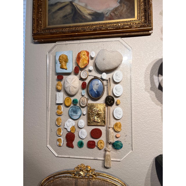 A Collection 19th Century Intaglios, Specimen Samples and Miniatures on ...