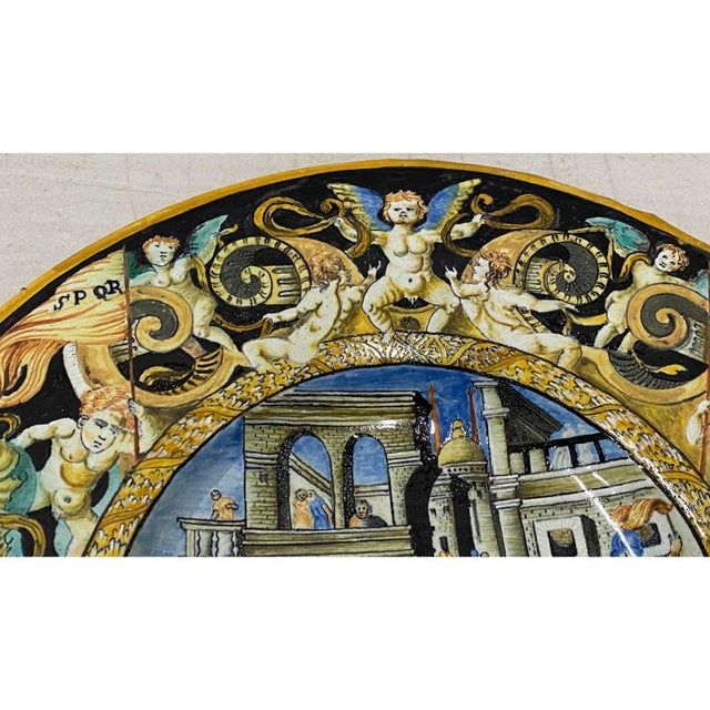 17th Century Italian Istoriato Dish With Renaissance Figures | Chairish