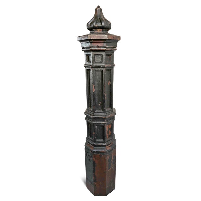 Antique Cast Iron Street Post | Chairish