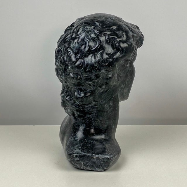 Vintage Glazed Ceramic David of Michelangelo Statue | Chairish