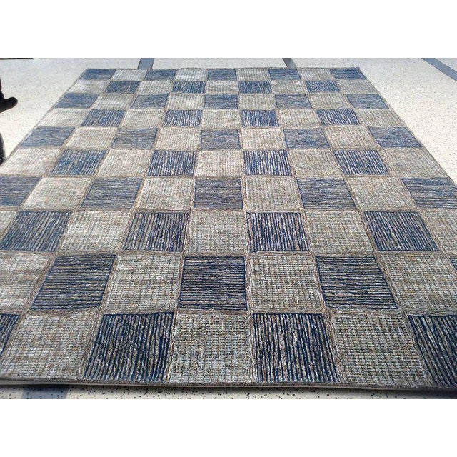 Cross Weave Tufted Rug - 9′ × 12′ | Chairish