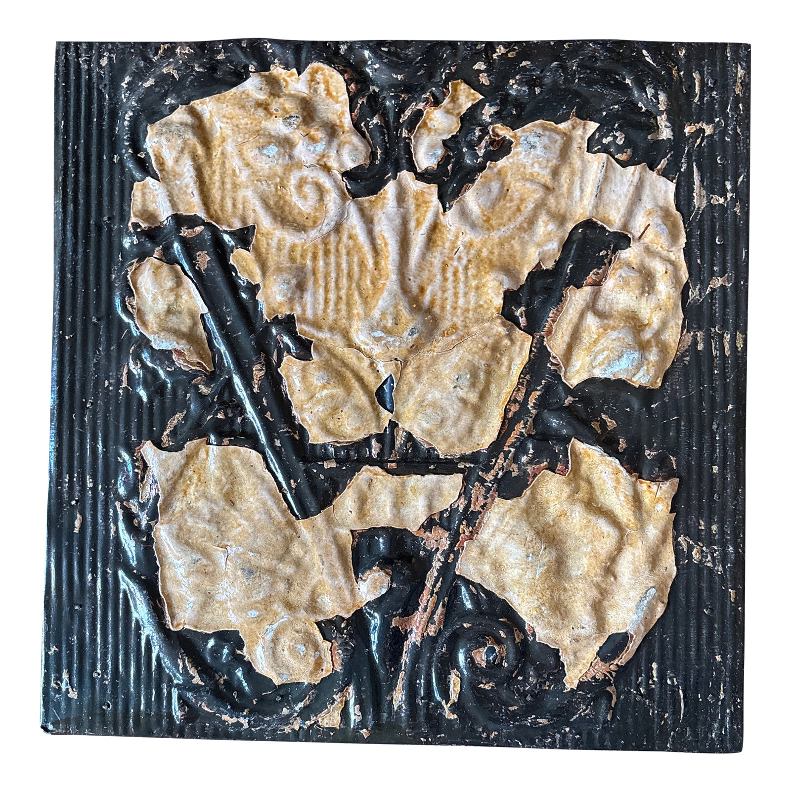 Vintage Architectural Salvage Repoussé Metal Panel by Olde Good Things ...
