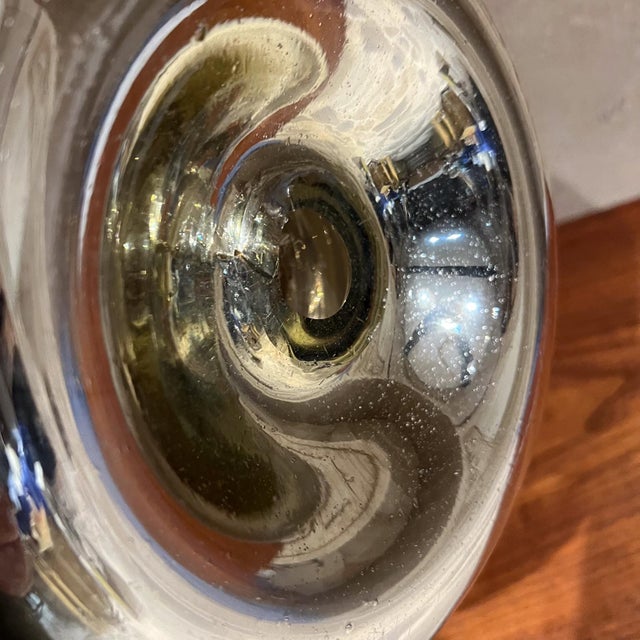 1950s Silver Large Mercury Glass Bowl Style Luis Barragan Mexico | Chairish