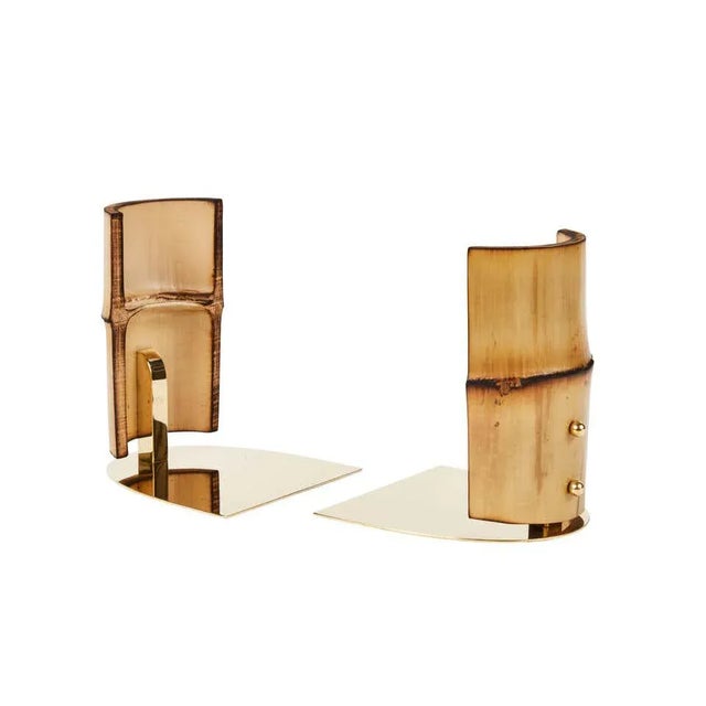 Carl Auböck Model #1937 'Bamboo' Bookends | Chairish