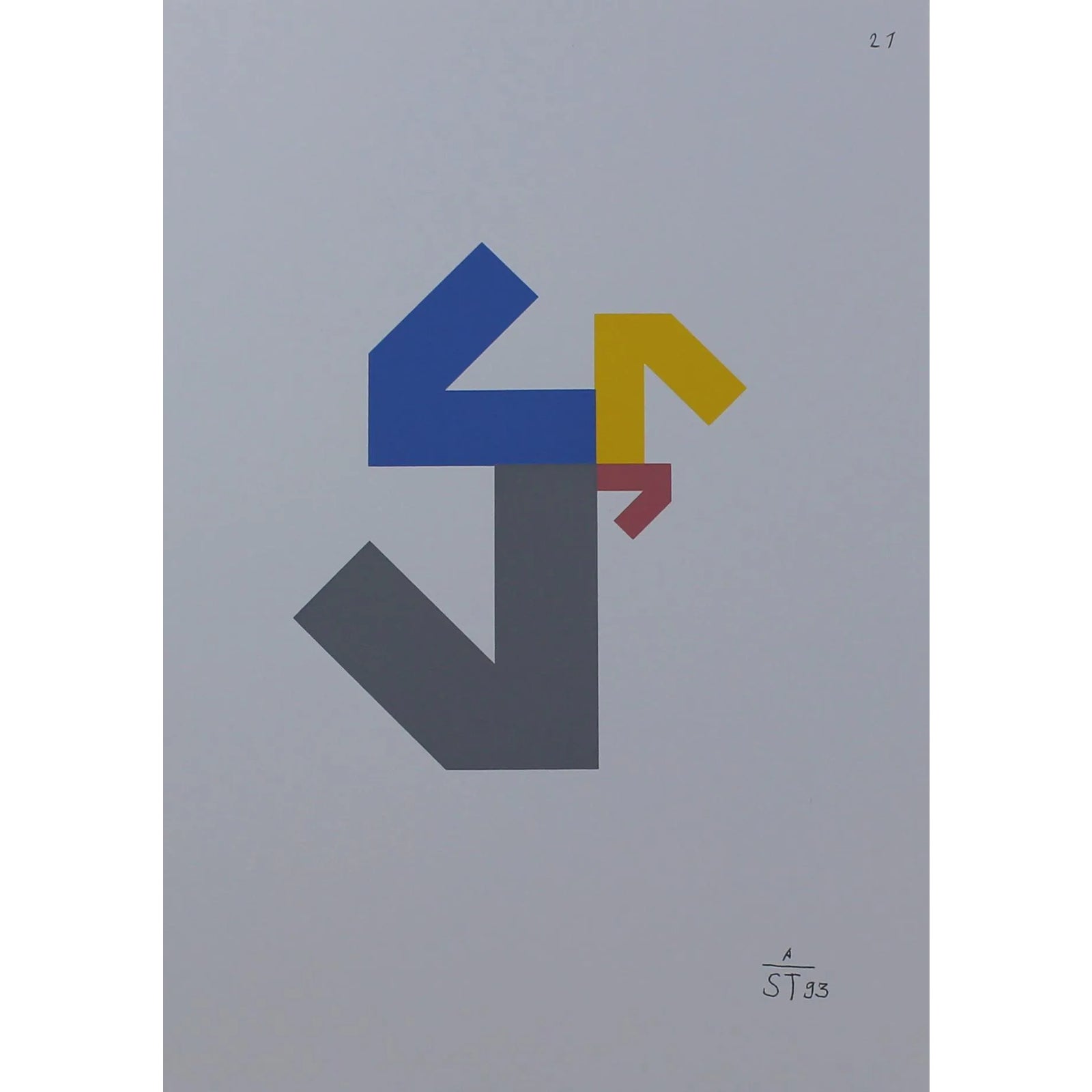 Anton Stankowski Abstract Serigraph | Chairish