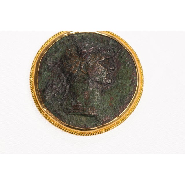 Roman Bronze Trajan Coin Pendant | Chairish
