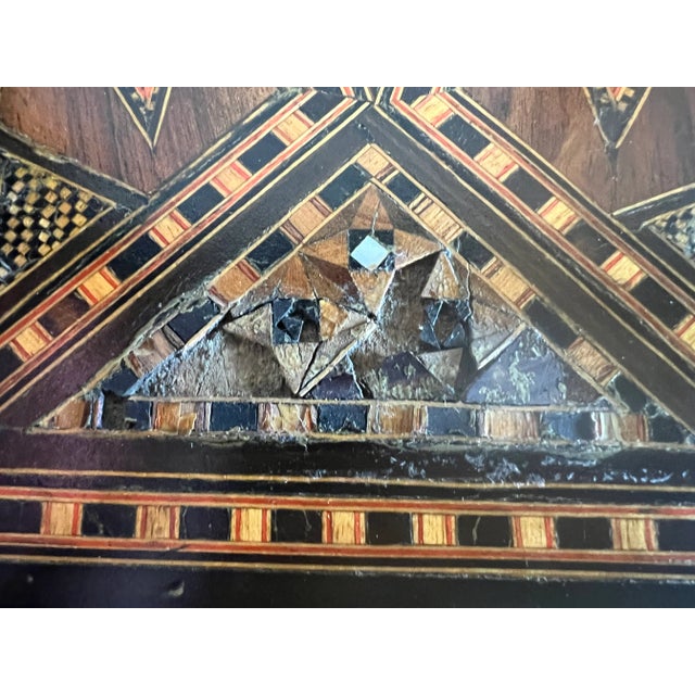 Late 19th Century Antique Inlaid Syrian Gaming Table | Chairish