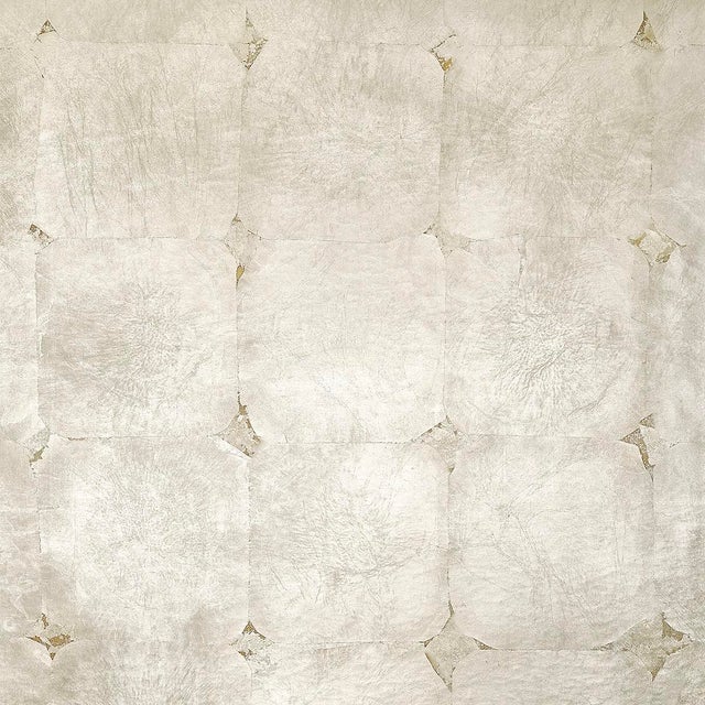 Phillip Jeffries Champagne Wash Pewter Leaf Silver Metal Wallcovering ...