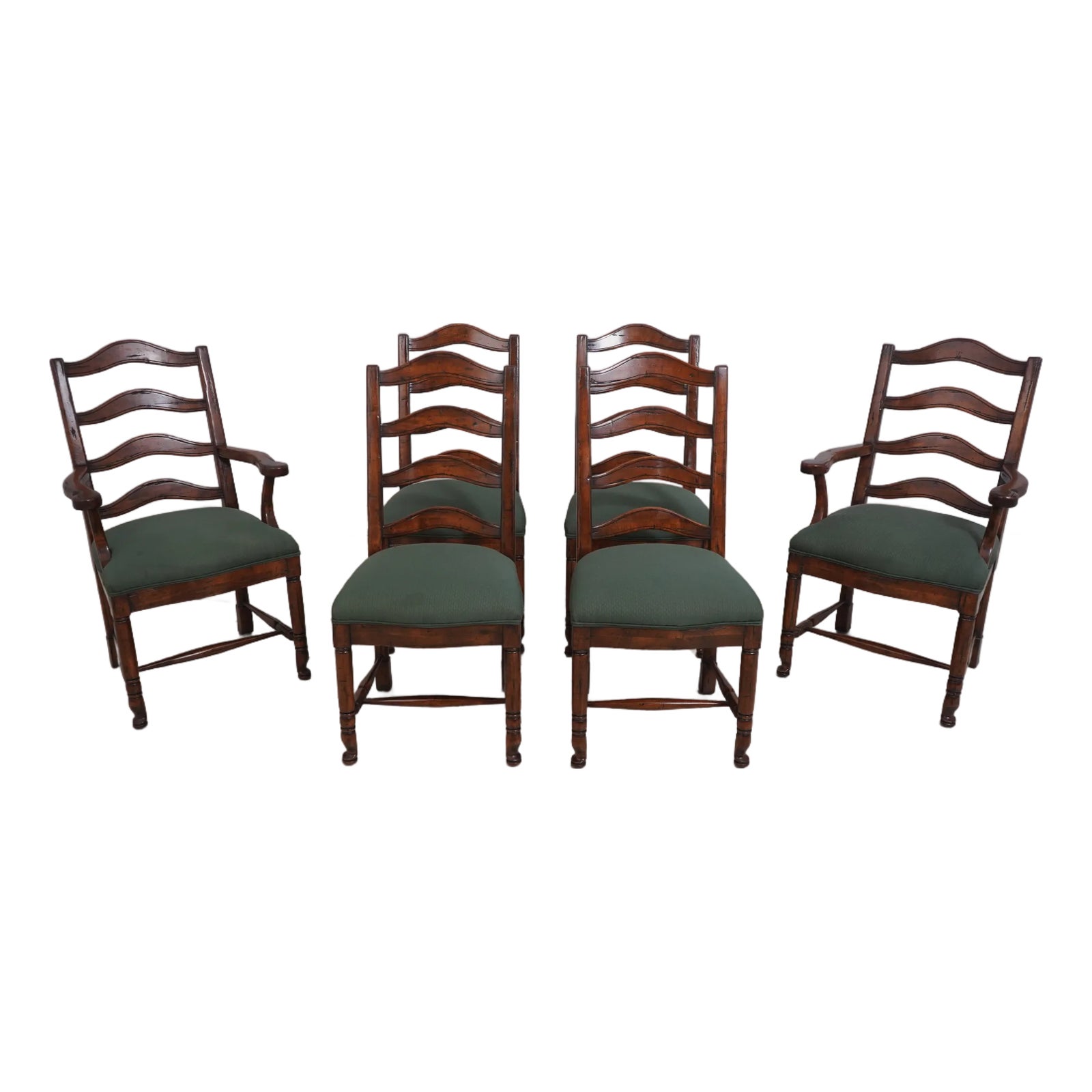 Set of 6 Guy Chaddock Ladderback Dining Chairs | Chairish