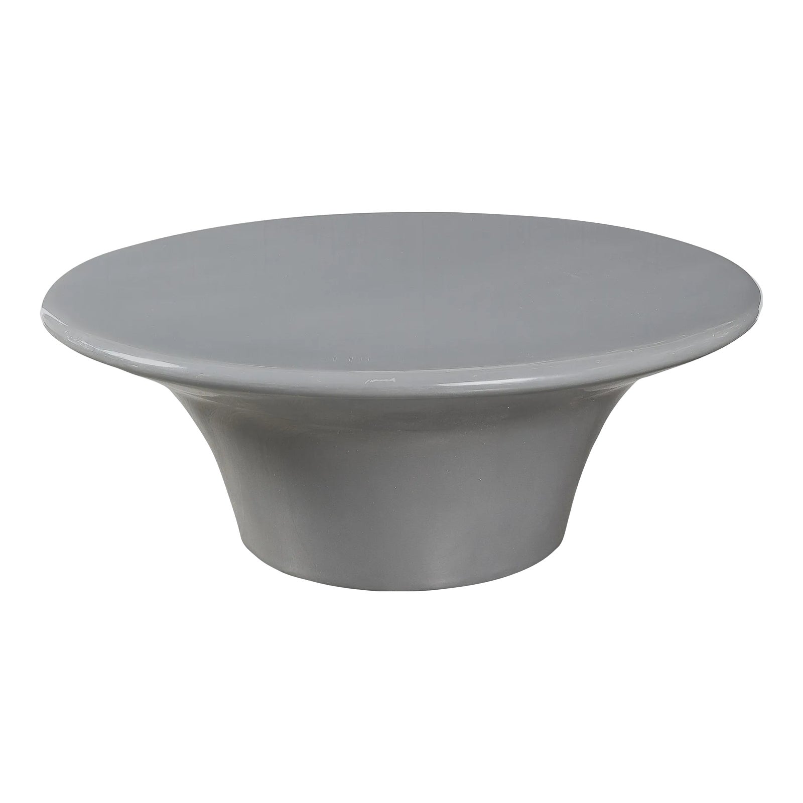 Modernist Grey Lacquer Curvilinear Sculptural Cocktail Table | Chairish