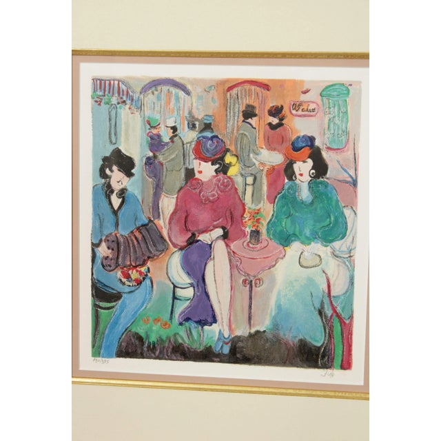 Mid 20th Century "In the Cafe" Serigraph Print by Zule Moskowitz | Chairish