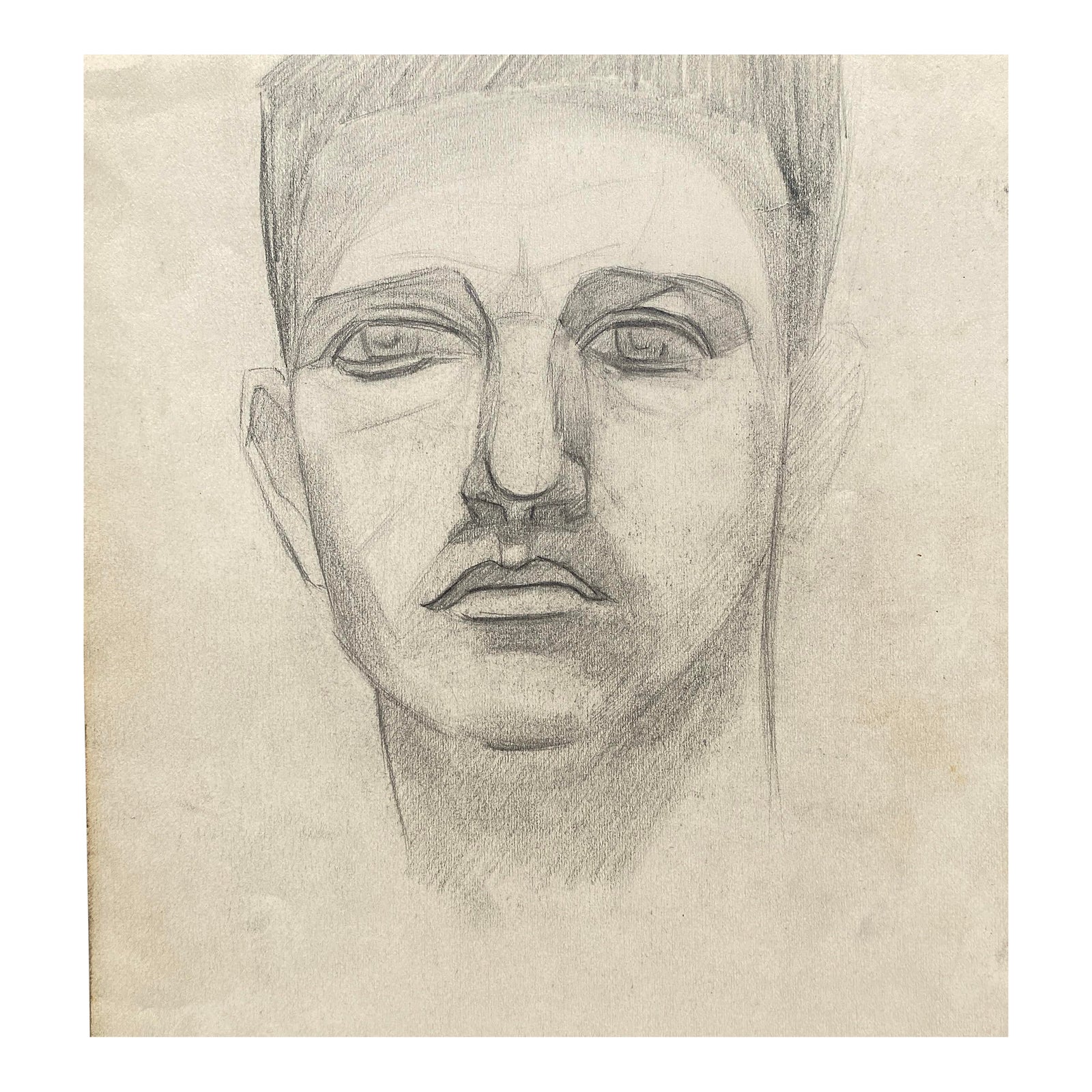 1940s Frank Wallace Self Portrait | Chairish