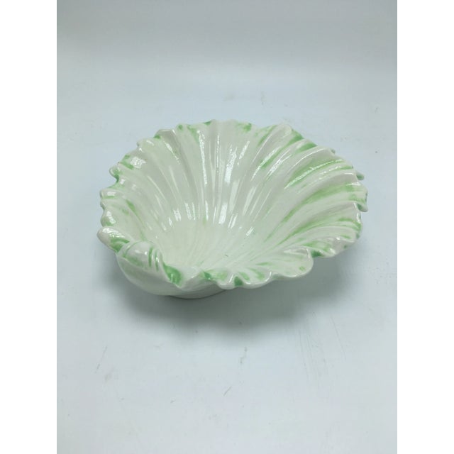 1960s Ceramic Shell Bowl | Chairish