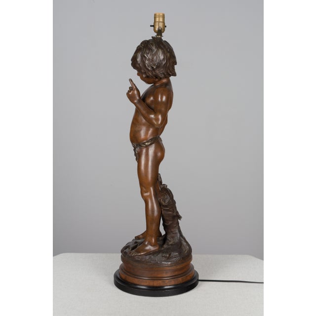 French Lamp Sculpture by Auguste Moreau | Chairish